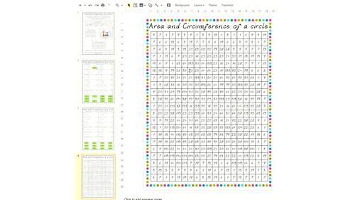 Area and Circumference of Circles Color by Number Distance Learning