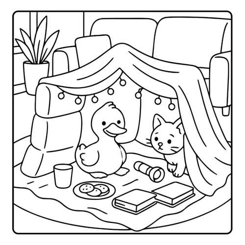 Duck Days Coloring Pages | 45 Cozy & Fun Digital Coloring Sheets