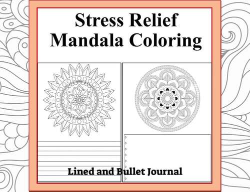 Mandalas Coloring and Journaling Pages -100 Coloring Mandalas Journal ...