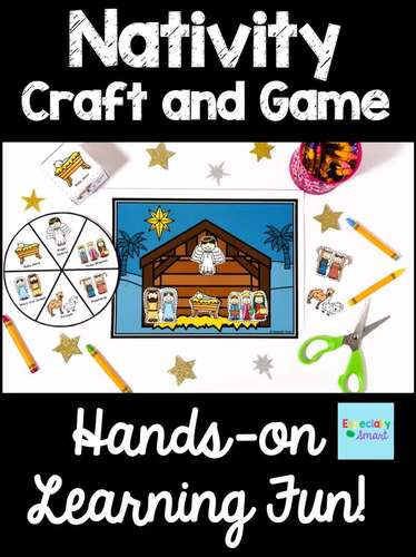 Christmas Nativity Easy Cut and Paste Craft and Game by Especially Smart