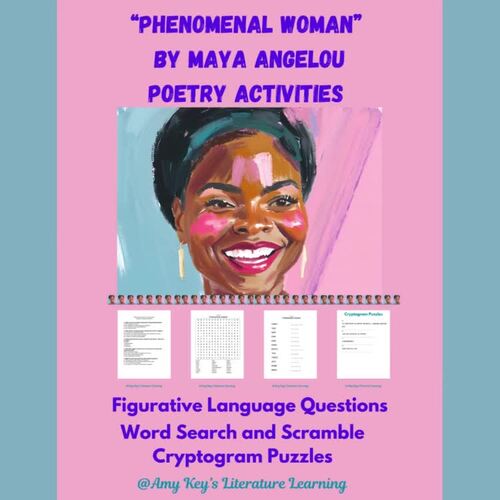 Maya Angelou Poetry Activities Black History Month Women's History Month