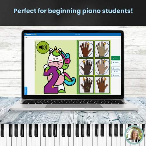 Piano Finger Numbers BOOM™ Cards - LH & RH Activity for Beginners ...