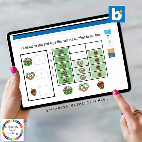 St. Patrick's Day Math Graphing Boom Cards™ by Meaningful Sped Teaching