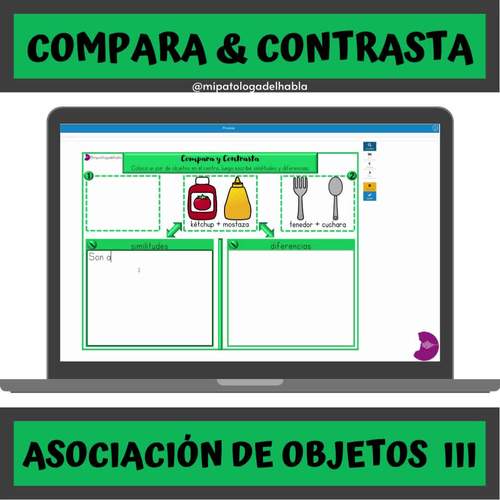 Compara y Contrasta Asociación de Objetos Nivel III Compare and ...