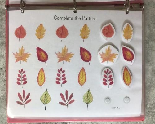 Fall Autumn Learning Binder - Preschool Busy Book Letter Matching ...