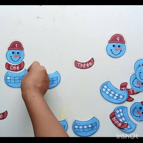 Preschool Counting Activity, Winter toddler Activity, Learn To Count ...