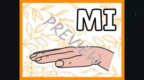 Solfege Hand Sign Posters: Botanical Rainbow- Music Classroom Decor