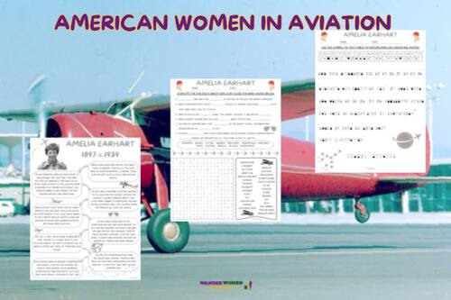 Pioneer Women in Aviation Printable Worksheets Bundle by Wander Women ...