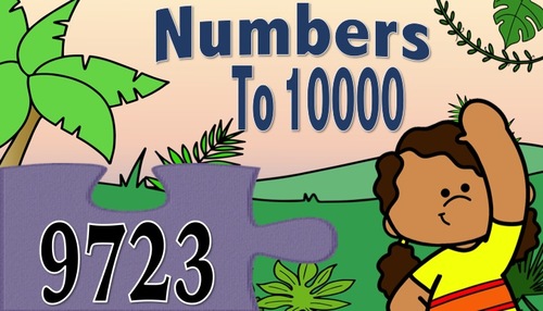 Identify Numbers to 10000: In the Jungle: Math Brain Break | TpT