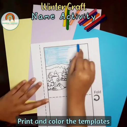 Winter Name Craft | Winter Craftivity | Snowman Craft | After Winter Break