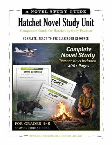 Hatchet Novel Study | Activities & Worksheets | Hatchet Unit Study | Gr ...