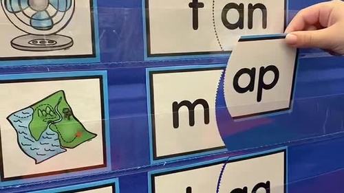 Onset and Rime Short A CVC Word Building Activities for Centers | TPT