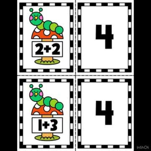 Addition within 5 Kindergarten Math Centers Task Cards by Serendipity ...