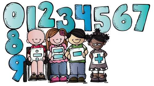 Math clip art counting clip art numbers clip art COMBO PACK | TPT