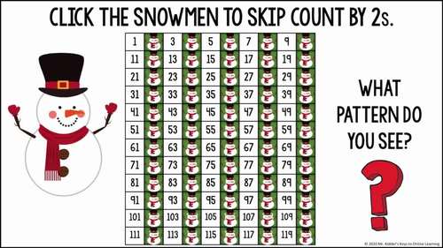 Skip Counting by 2s Digital Activities WINTER EDITION! | TpT