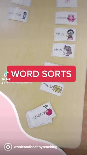 Digraph Word and Picture Sorts by Whole and Healthy Teaching | TPT