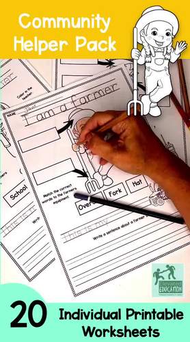 Morning work community workers thematic unit worksheets - I am a ...