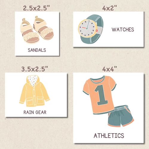 Kids Dresser Drawer Labels 140 Editable Closet Labels Storage ...