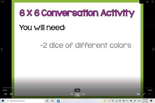 Spanish Food Activities - La Comida - Conversation Chat Mats & Worksheets