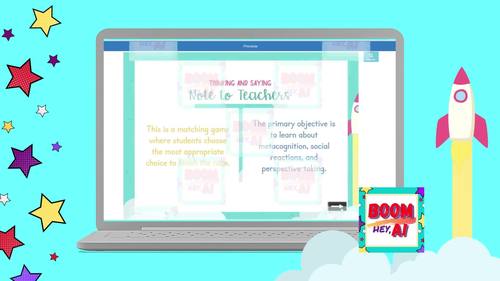 Social Skills BOOM CARD PRINTABLE GOOGLE SLIDE Speech Therapy Social ...