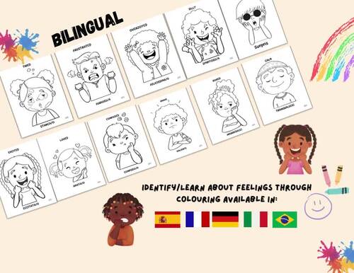 Feelings • Yoruba English Emotions Printable • Emotions Activity Sheets ...