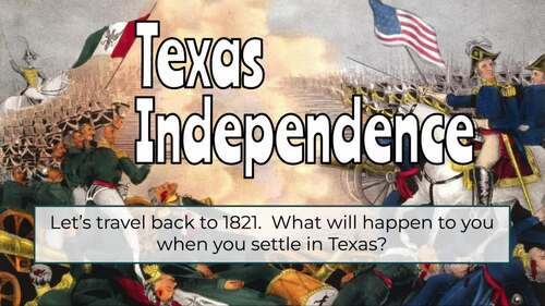 Texas Independence Simulation by Higher Order US History | TPT