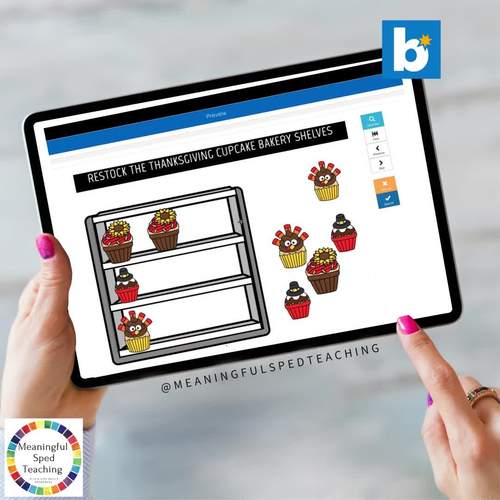 Thanksgiving Life Skills Stock The Shelves Special Education Boom Cards™