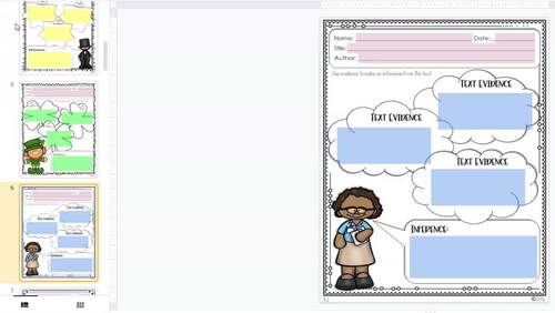 Digital & Print Reading Graphic Organizers: February & March Theme