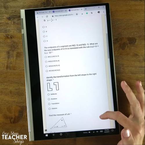 8th Grade DIGITAL Math Spiral Review | Homework, Warm Ups, Progress ...
