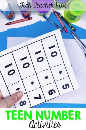 Teen Number Activities by Tech Teacher Pto3 | TPT