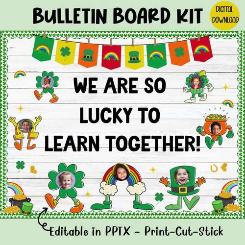 We Are So Lucky to Learn Together | St. Patrick’s Day Bulletin Board
