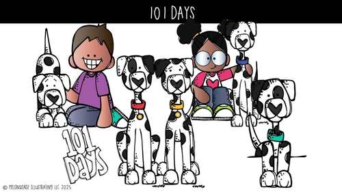 101 Days clip art 101 Days of School clip art Mini by Melonheadz Clipart