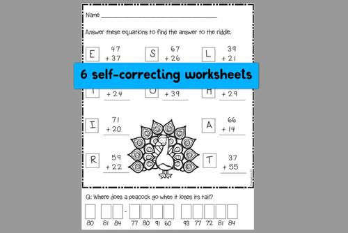 Two Digit Addition with Regrouping Worksheets and Game | Distance Learning