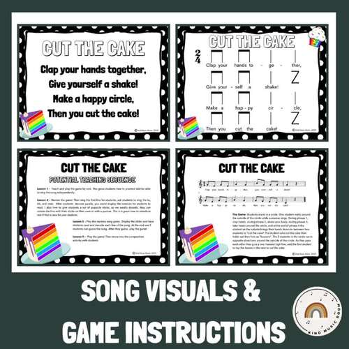 Cut the Cake | Mystery Song Decoding Game & Printables | Quarter Rest