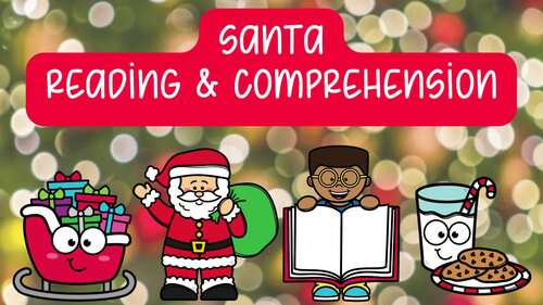 All About Santa Reading Kindergarten First Second Third Grade Santa ...