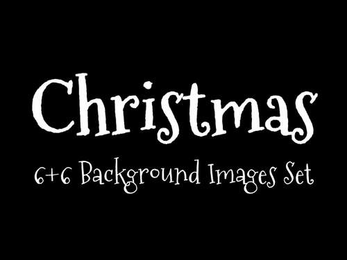 Christmas Winter Holiday Backgrounds Set for All Crafts or Activities