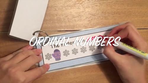 ORDINAL NUMBERS WINTER SEASON by Classworld | TPT