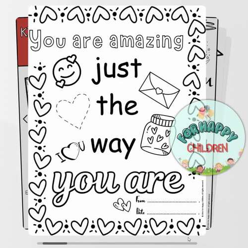 Kindness Coloring Page To Give To Others | World Acts of Kindness Day ...