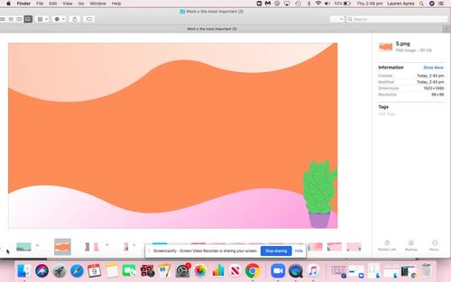 Zoom Background Cactus theme Covid distance learning 2020 | TPT