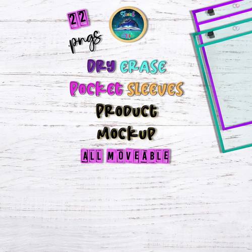 Dry Erase Pocket Sleeves | MOVEABLE Mockup Product TpT Sellers by Teach ...