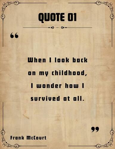 10 famous Quotes & Sayings from the Author Frank McCourt - Posters by ...