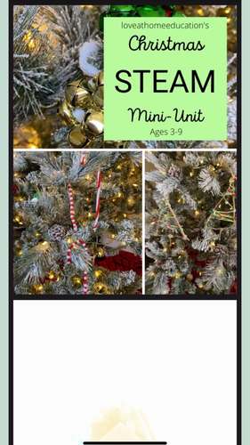 Christmas STEAM Unit for Ages 3-9 / Grades Preschool-3rd Grade | STEM ...