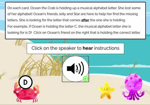 Order the Musical Alphabet | BOOM Cards for Piano Theory Elementary Music