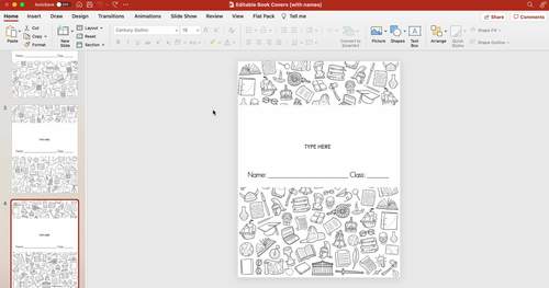 Binder Cover / Book Covers / Notebook Title Page - Editable Template 9 ...