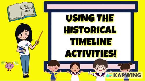 US History Social Studies American Revolution Timeline Digital & Worksheet