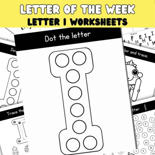 Letter I Pages | Letter of the Week Packet | Letter Practice Worksheets