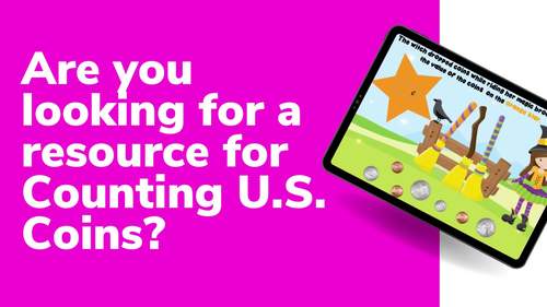 Counting U.S. Coins Halloween Boom Cards by Fiddleheads | TPT