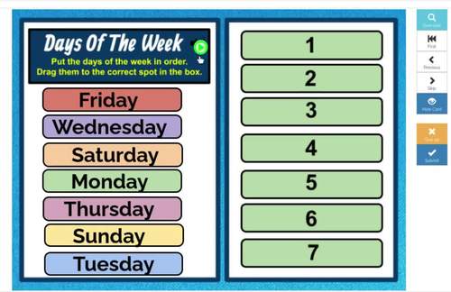 BOOM CARDS: DAYS OF THE WEEK AND MONTHS OF THE YEAR INTERNET ACTIVITIES