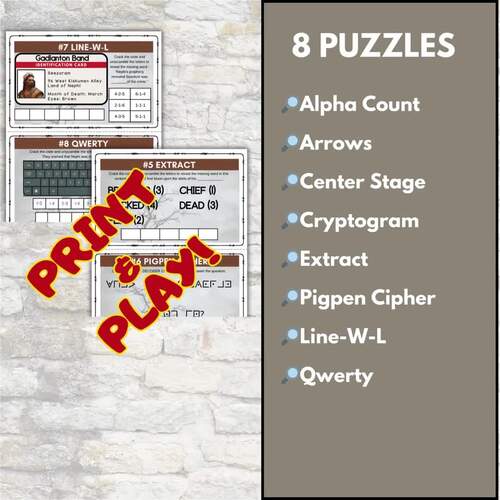 Case of Murdered Judge, Printable Book of Mormon Escape Room, Murder ...