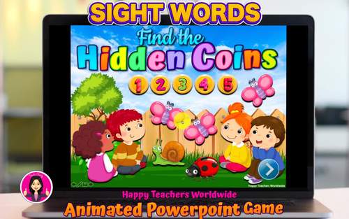 Sight Words Animated Powerpoint Game by Happy Teachers Worldwide